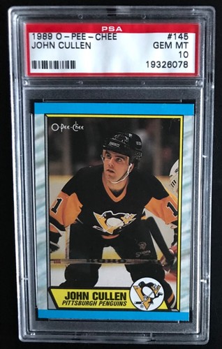 1989 OPC #145 John Cullen *ROOKIE* PSA 10 GEM Mint O-PEE-CHEE | eBay
