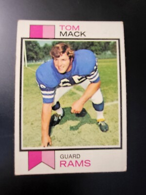 1973 Topps Tom Mack football card #90 | eBay