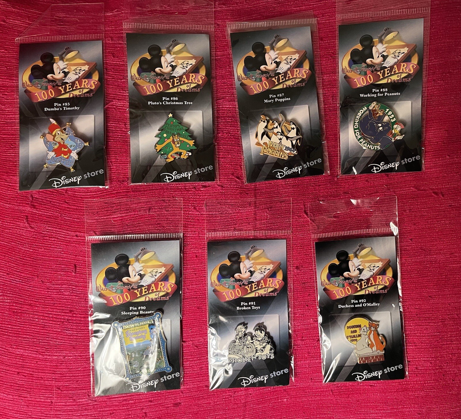 7 Disney Pin Value Pack (#85, #86, #87, #88, #90, #91, #92) | eBay