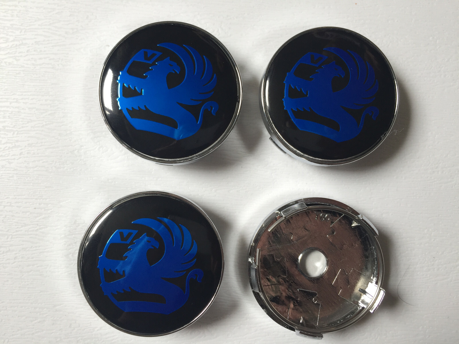 4x Vauxhall Alloy Wheel Hub Centre Cap Set Of 4 Center Caps Black ...