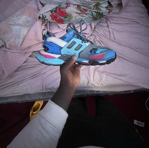 Balenciaga Blue and Pink TRACK size US 10 (43) Trainer Sneaker | eBay