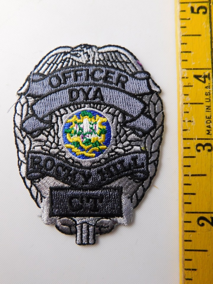ROCKY HILL DYA OFFICER POLICE PATCH CONNECTICUT SHOULDER CREST USA ...