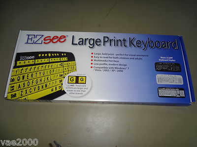 EZsee Large Print Keyboard | eBay