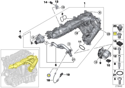 BMW Drain Core Plug Screw Bolt M10 x 1.25 x 8mm 7807813 13627807813 ...