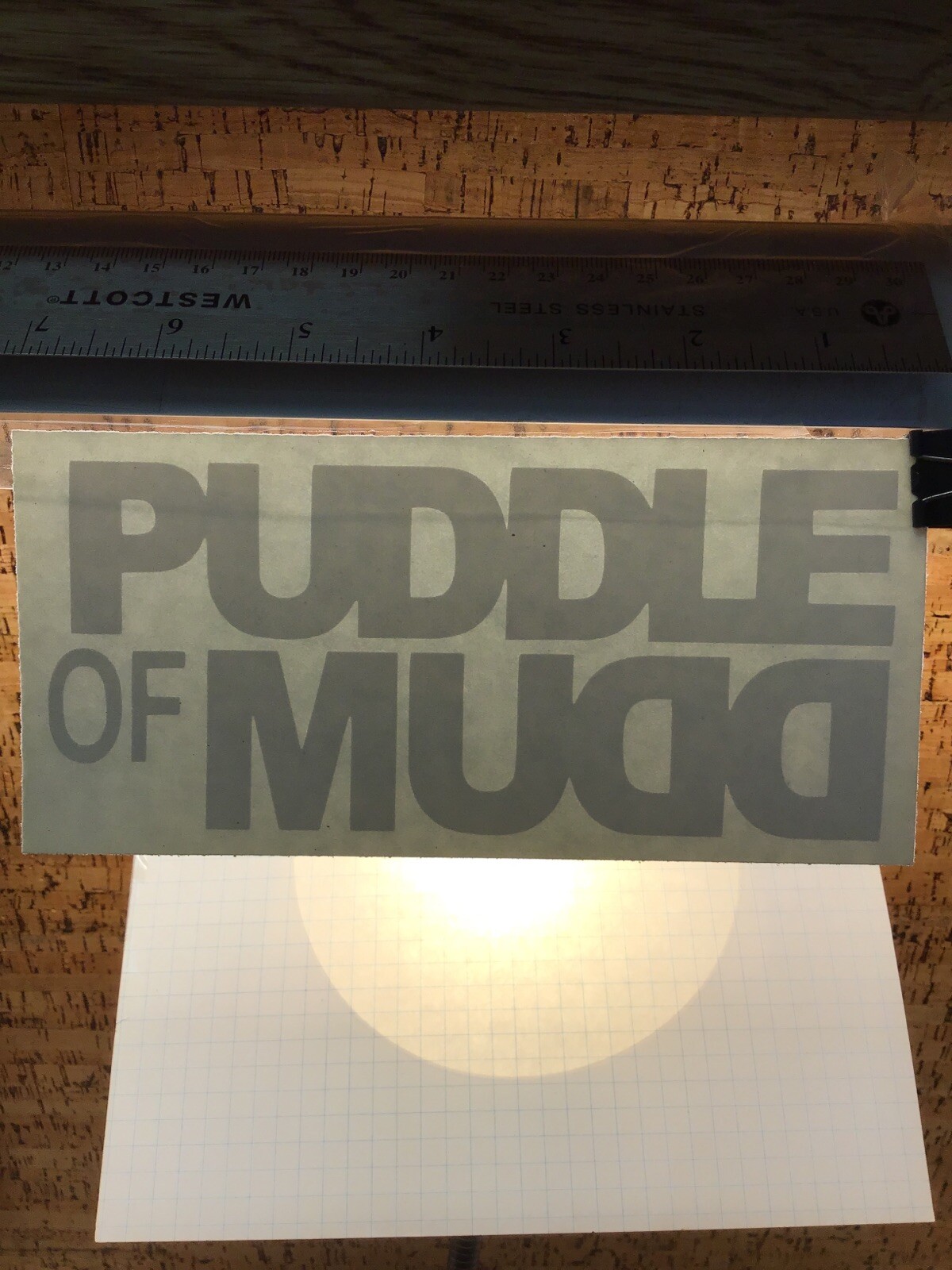 PUDDLE OF MUDD Band Logo - WHITE - Vinyl Sticker Decal - MM4.3.910 | eBay