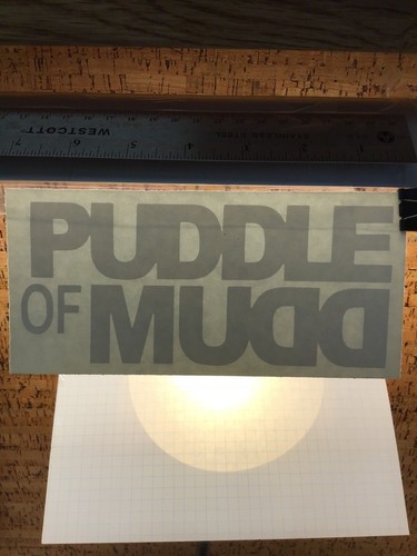 PUDDLE OF MUDD Band Logo - WHITE - Vinyl Sticker Decal - MM4.3.910 | eBay