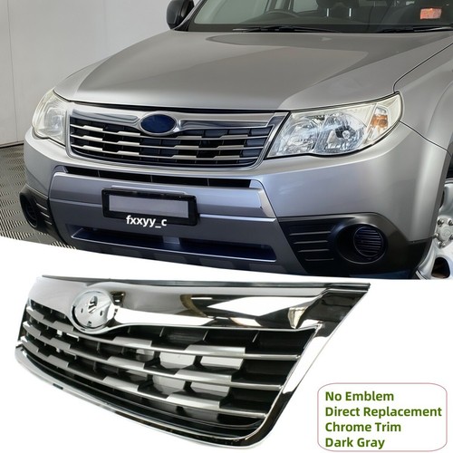 For 2009-2013 Subaru Forester Front Bumper Upper Grille Grill Chrome ...