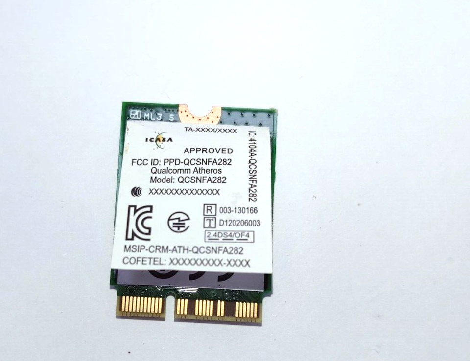 Dell Wireless DW1537 QCSNFA282 WiFi Card BlueTooth 4.0 M.2 0FFMD6 | eBay