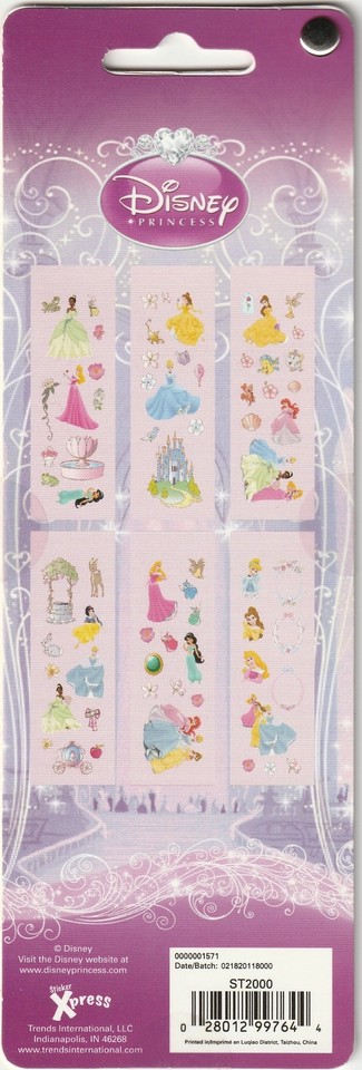 Disney Princess Flip Pack Sticker Book 6 Sheets - ST2000 | eBay
