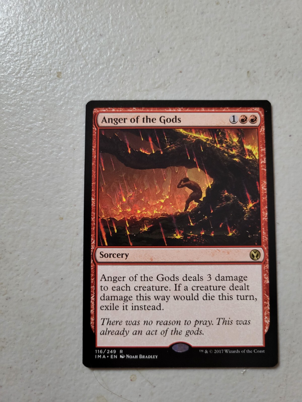 1x MTG Magic the Gathering Anger of the Gods (116/256) Iconic Masters ...