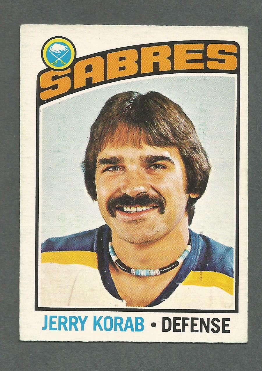 1976-77 OPC O-Pee-Chee Hockey Jerry Korab #27 Buffalo Sabres EX/MT #3 ...