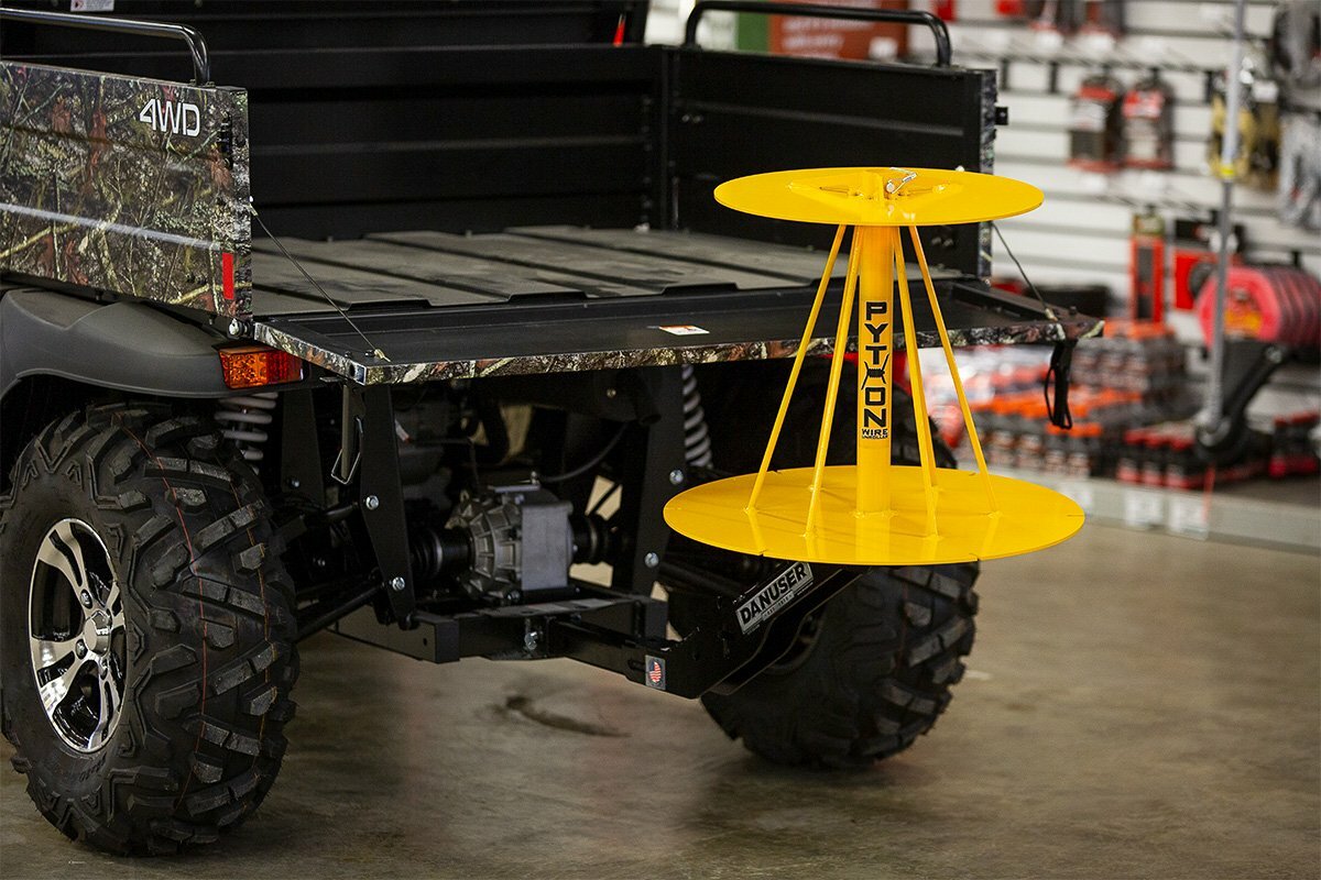 Danuser Python Fence Barbed Wire Spool Unroller 2” Receiver Hitch ...