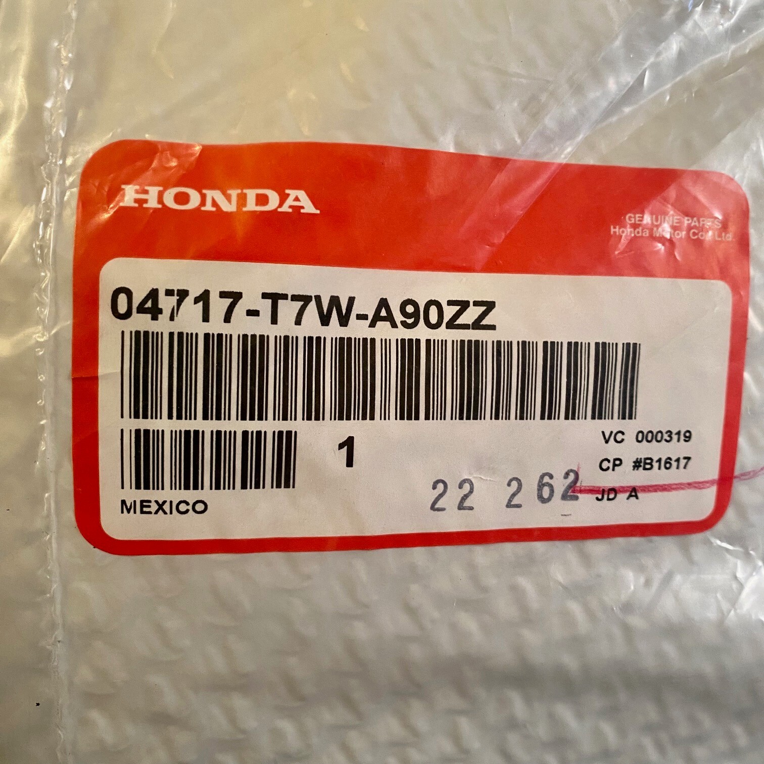 Honda OEM 16-18 Hr-v Rear Bumper-corner Cover Right 04717T7WA90ZZ for ...
