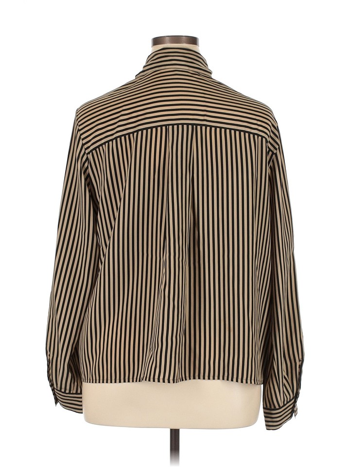 Notations Women Brown Long Sleeve Blouse 16 | eBay