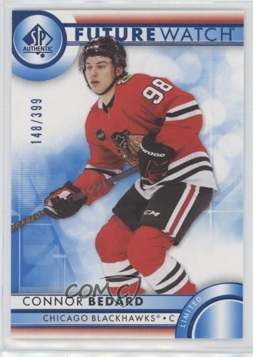 2023-24 SP Authentic Future Watch Blue Limited /399 Connor Bedard #110 ...