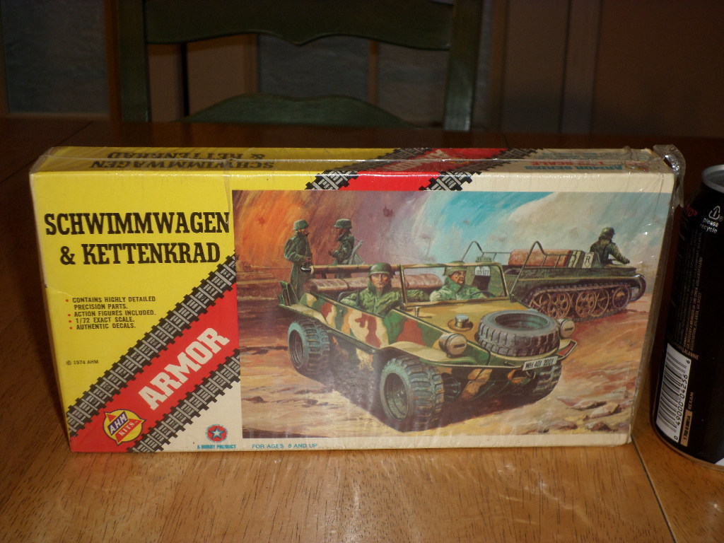 WW#2, GERMAN SCHWIMMWAGEN & KETTENKRAD, Plastic Model Kit, SCALE 1/72 ...