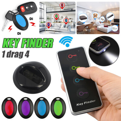 Key Finder 4 in 1 Wireless Key Tracker Remote Control RF Item Locator ...