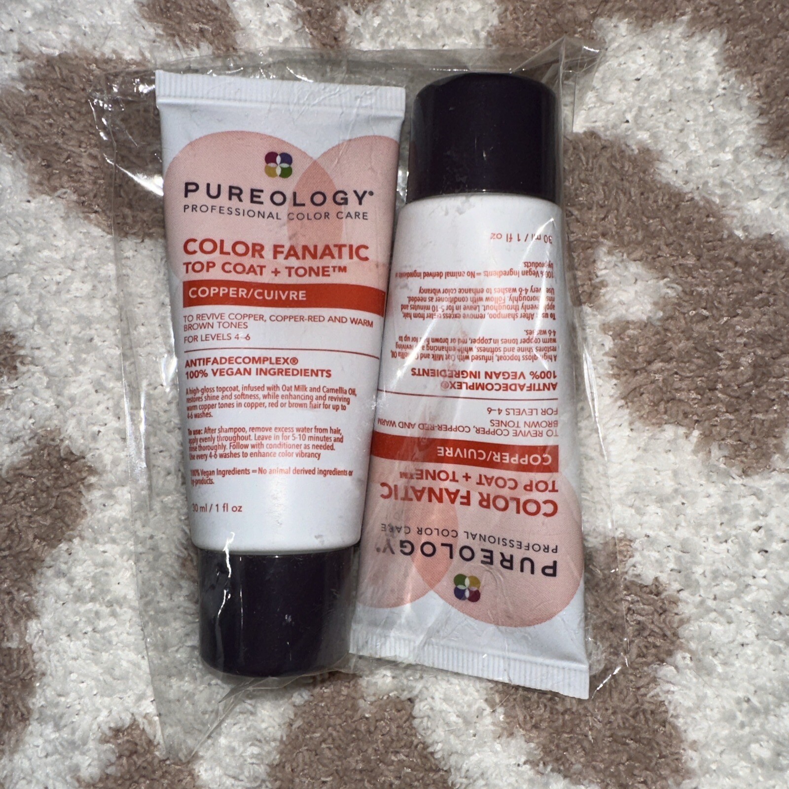 Pureology Color Fanatic Top Coat Tone - Gold 1 oz Travel Size Set Of 2 ...