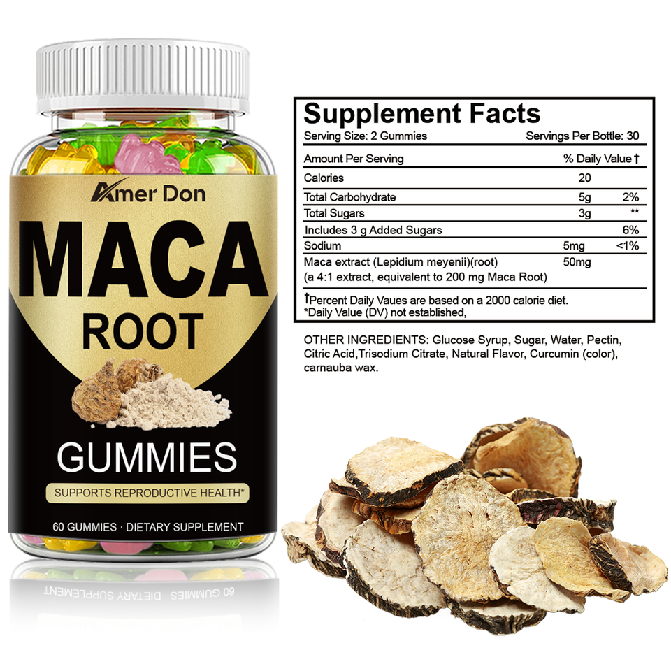Maca + Shilajit Power Gummies 60 Gummies & Gummies Testosterone Booster ...