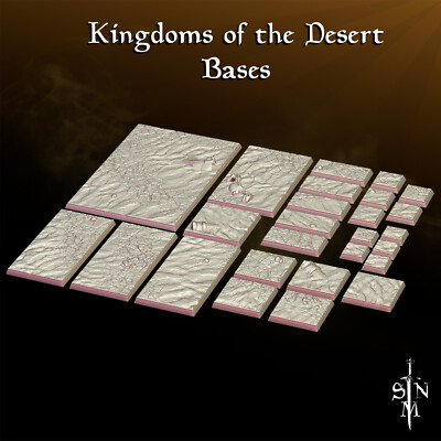 Textured Resin Based for Tabletop Gaming -Desert Themed Square Resin ...