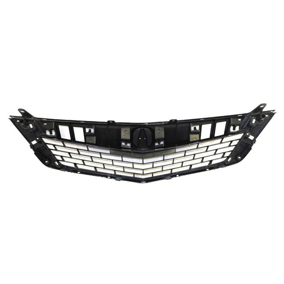AM New Black Front Grille w/o Chrome Molding for 09-2010 Acura TSX Fit ...