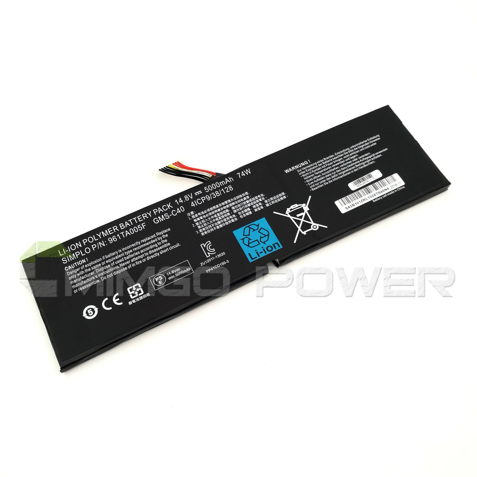 New Genuine GMS-C40 74Wh Battery for Razer Blade Pro 17 RZ09-0099 RZ09 ...