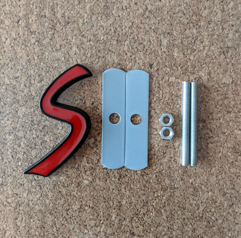 R56 MINI Cooper S JCW John Cooper Works Black Large Front Grille Logo ...