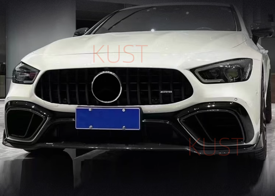 For 2019-2023 Benz AMG GT63S Real Carbon Front Bumper Grill Air Vent ...