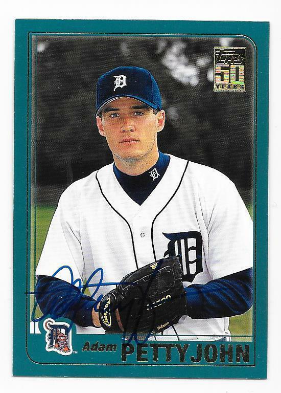 ADAM PETTYJOHN 2001 TOPPS TRADED AUTOGRAPHED SIGNED # T191 TIGERS | eBay