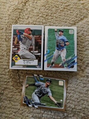 2021 Topps Hunter Renfroe Baseball Gold Parallel #295 and 103 card lot ...
