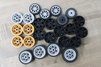 LEGO Assorted 30mm Rims Some with Tires | eBay