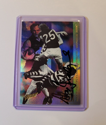 CARLTON BLUES - ALEX JESAULENKO SIGNED AFL SELECT 1995 JUST JEZZA ...