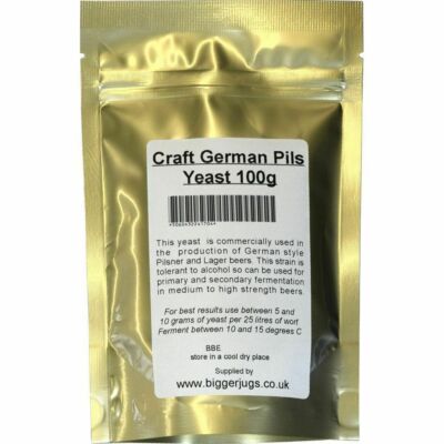 Craft German Pils Lager Yeast 100g Pouch Bigger Jugs Gold Pack | eBay UK