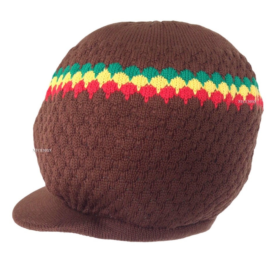 Rasta Rastafari Hat Cap Rastacap Reggae Jamaica Headwear Dreadlocks ...