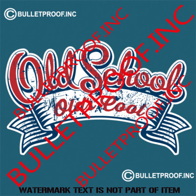 OLD SCHOOL OLD'S COOL Decal Sticker Man Cave Rat Rod Retro Vintage USA ...