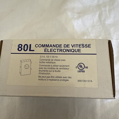 80L ELECTRONIC SPEED CONTROL 3.0 AMPS,120 VOLTS 60 Hz NEW SEALED BOX | eBay