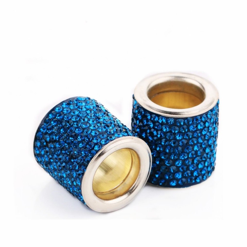 4x JP JDM DAD White Crystals Head Rest Ring Luxury For Car Seat Pillow ...