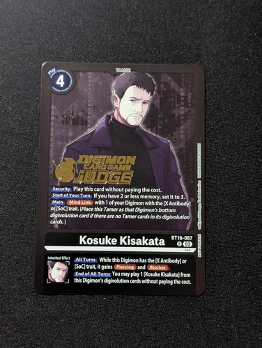Digimon TCG - Judge Promos - Kosuke Kisakata (BT16-087) - ENG NM | eBay