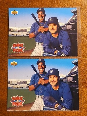 Don Mattingly/Roberto Kelly Lot Of 2 1993 Upper Deck Yankee Pride #47 ...