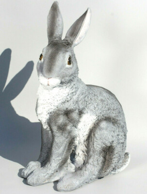 Rabbit Statue Garden Decor Large Bunny Sculpture Animal Outdoor Easter ...