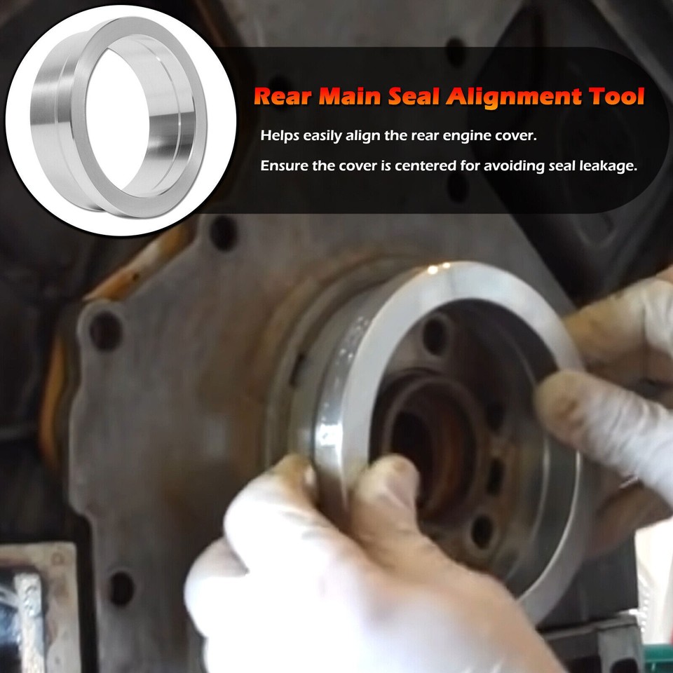 LS Rear Main Cover Alignment Seal Install Tool for GM Gen III IV 4.8 5. ...