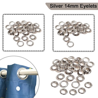 2000pack Eyelet Metal Silver Grommet Leather Craft Banner Repair 14mm ...