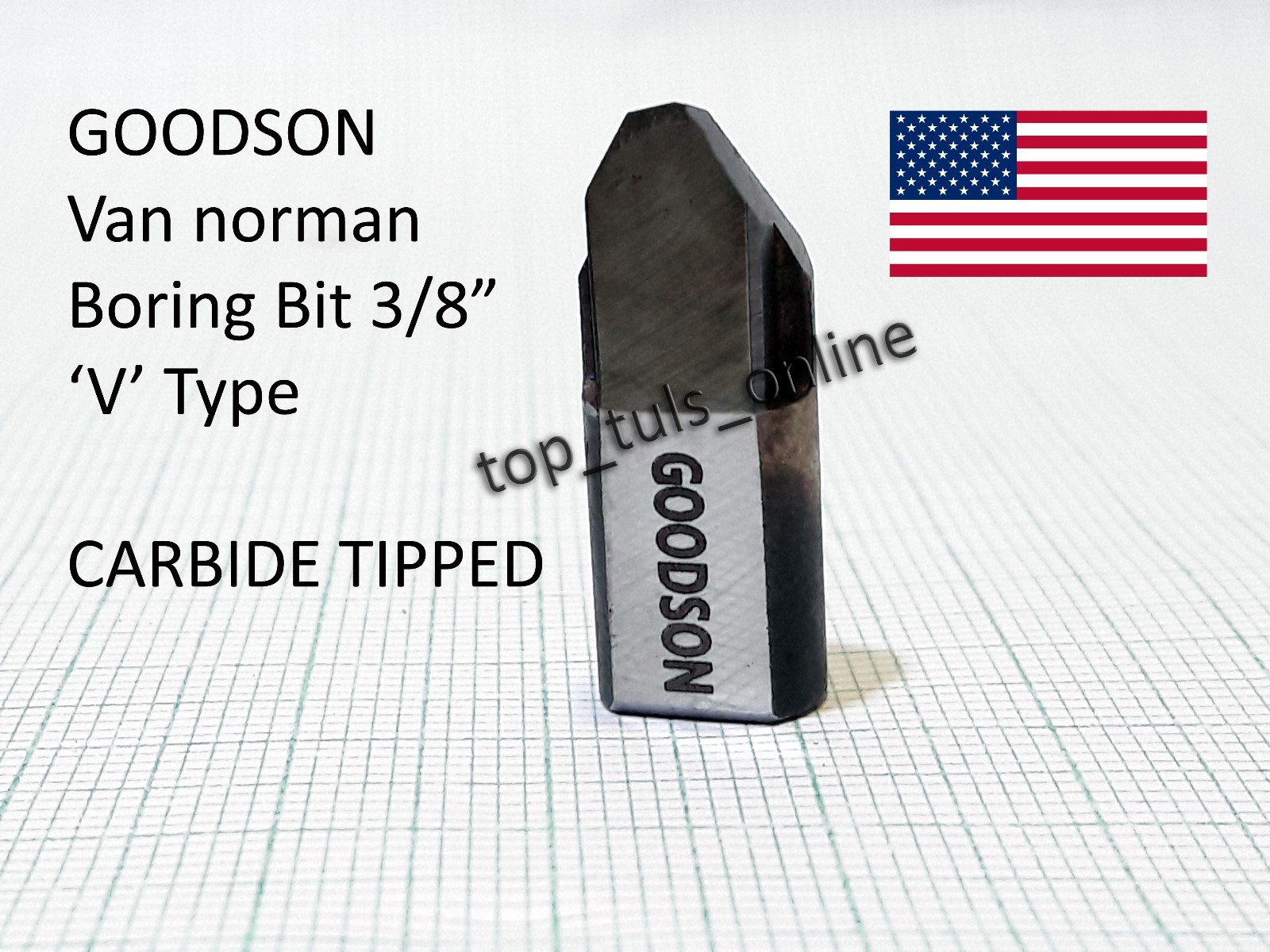 VAN NORMAN CYLINDER BORING BIT/CUTTER 3/8" for 777s/944 CARBIDE Re ...