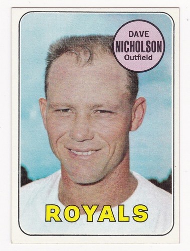 DAVE NICHOLSON 1969 Topps Baseball # 298 Kansas City Royals Ex Plus | eBay