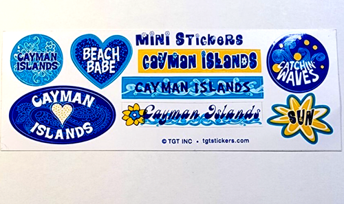 Cayman Islands Stickers Sun Catchin' Waves Stickers | eBay