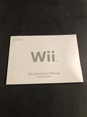 wii operations manual insert | eBay