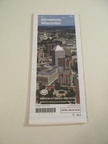 AAA Minnesota Wisconsin Travel Road Map | eBay