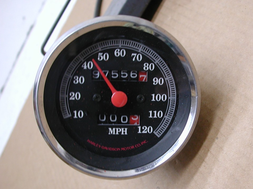 Vintage HARLEY DAVIDSON Sportster XL DYNA FXR OEM 3.5" Speedometer | eBay