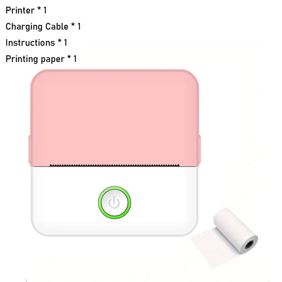 Mini Portable Thermal Printer Wireless Printer with Bluetooth ...