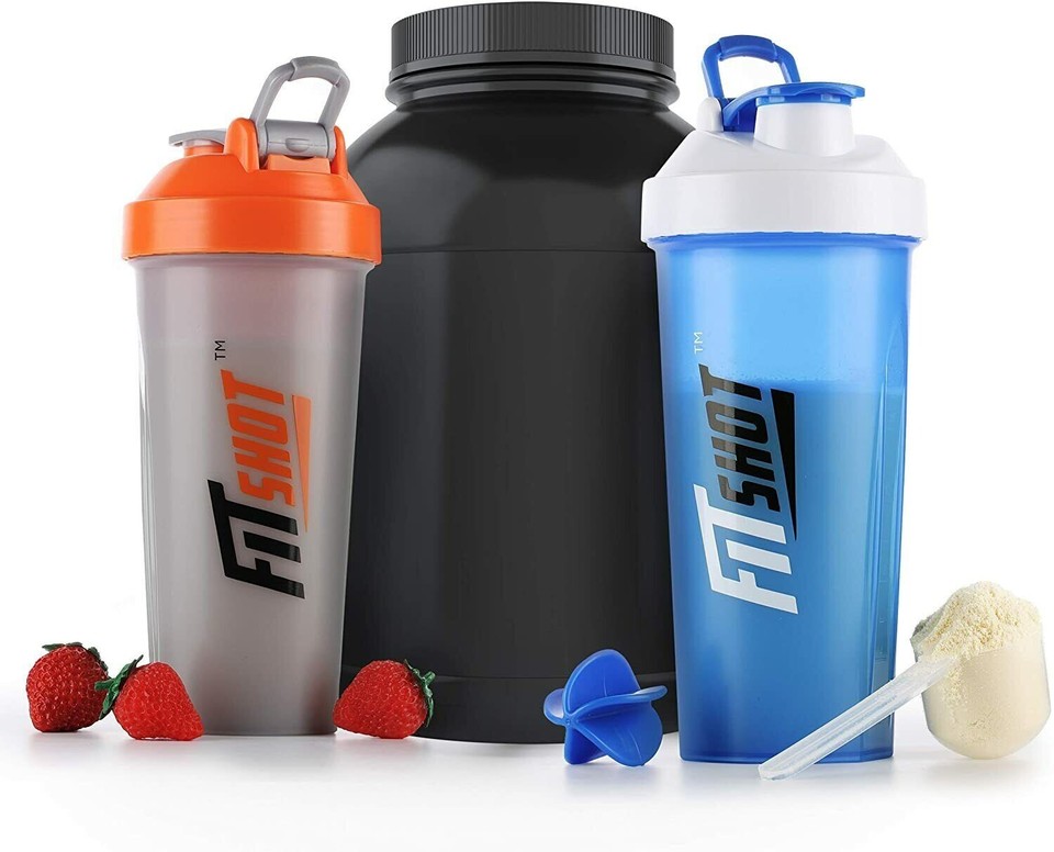 Protein Shaker Bottle 28 oz. Sport Water Milk Gym Workout Fitness ...